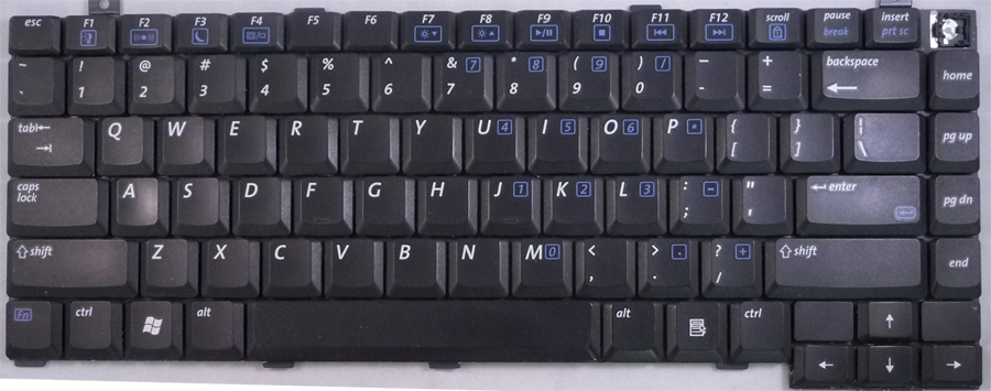 Gateway T Series T-6303c Laptop Keyboard Keys