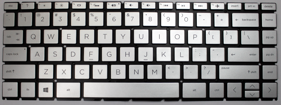 Laptop Keyboard Layout Diagram