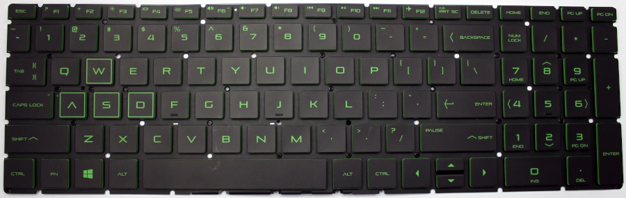 HP Pavilion Gaming 16T-A (Green Backlit) Laptop Keyboard Keys